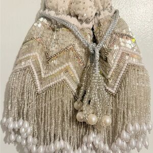 Ethnic Indian Wear | Bags | Indian Elegant Velvet Pearl And Nalki Bead ...